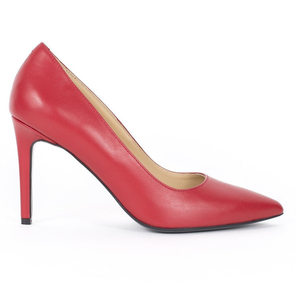 Pantofi Stiletto Guban Roșii - Piele Nappa
