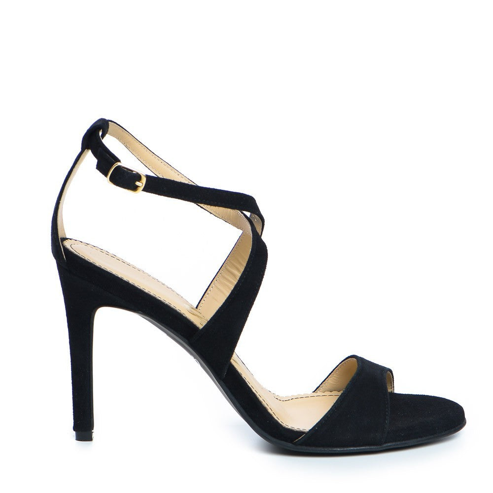 Sandale dama Guban model 1348 velur negru