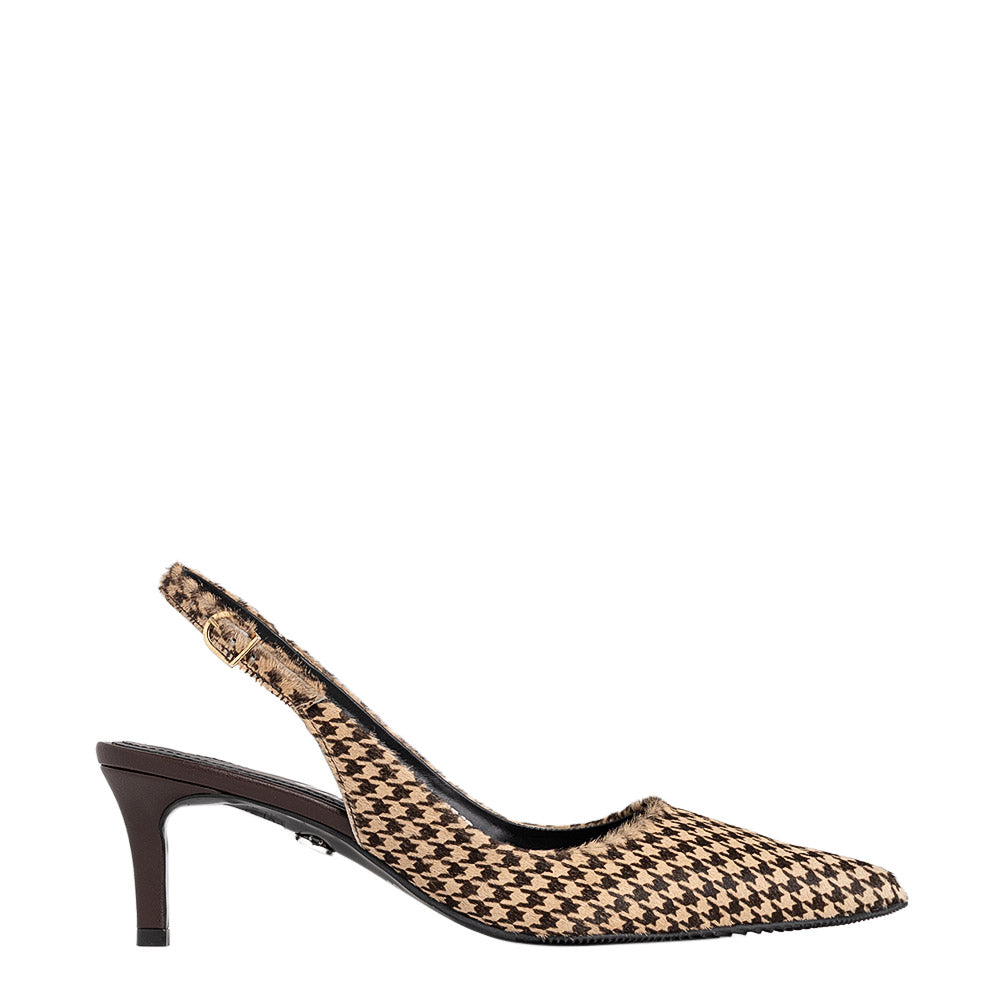 Pantofi dama model 1578 piele ponei maro