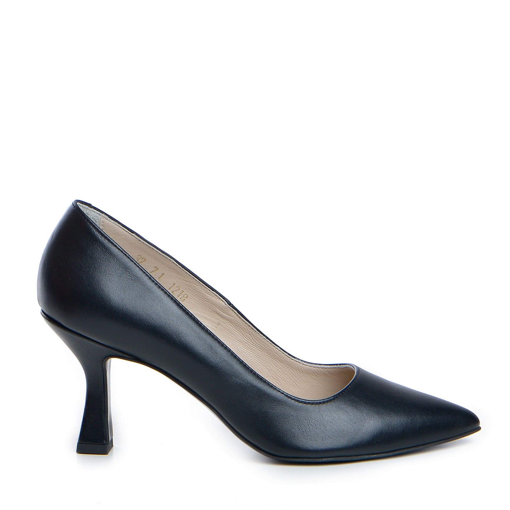 Pantofi Stiletto Guban Negri - Piele Nappa