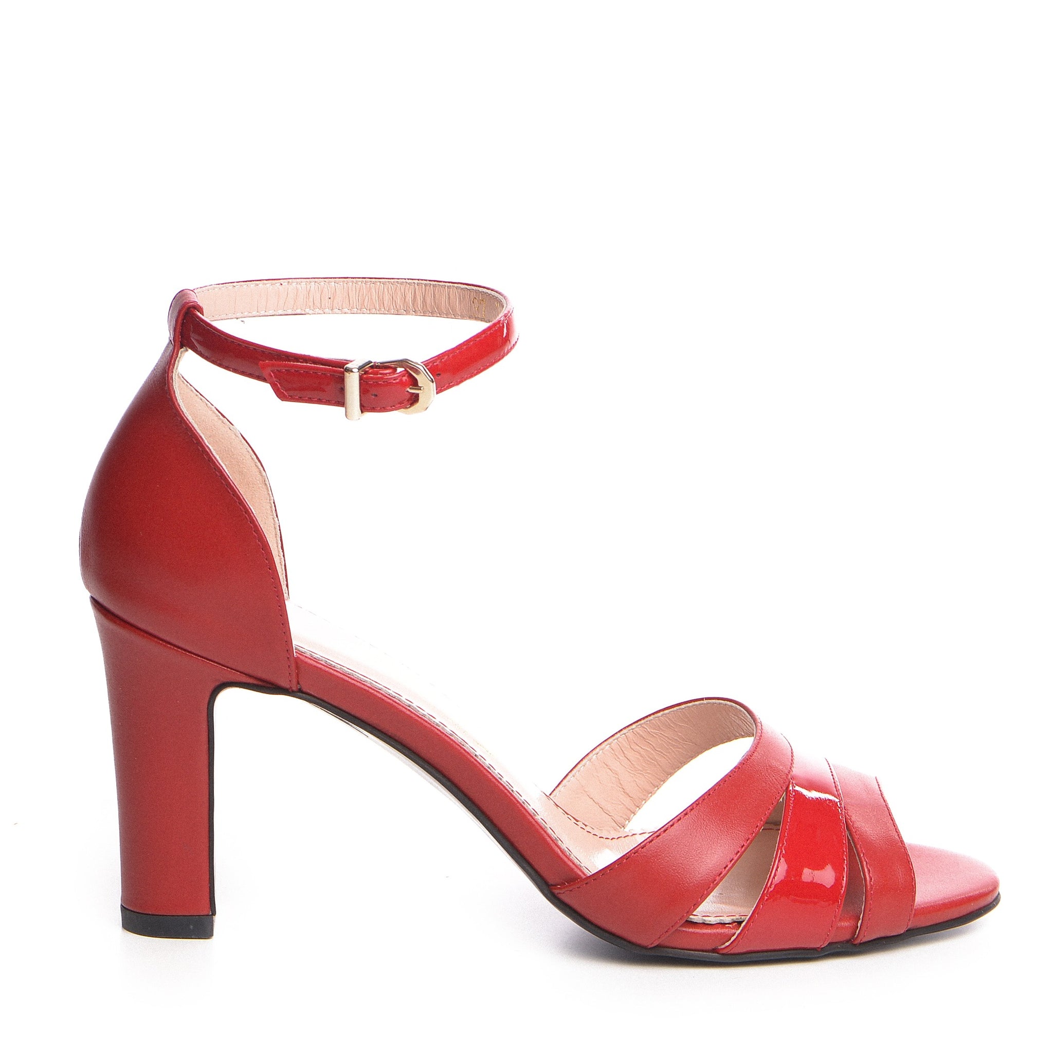 Sandale dama Guban model 3599 nappa rosu