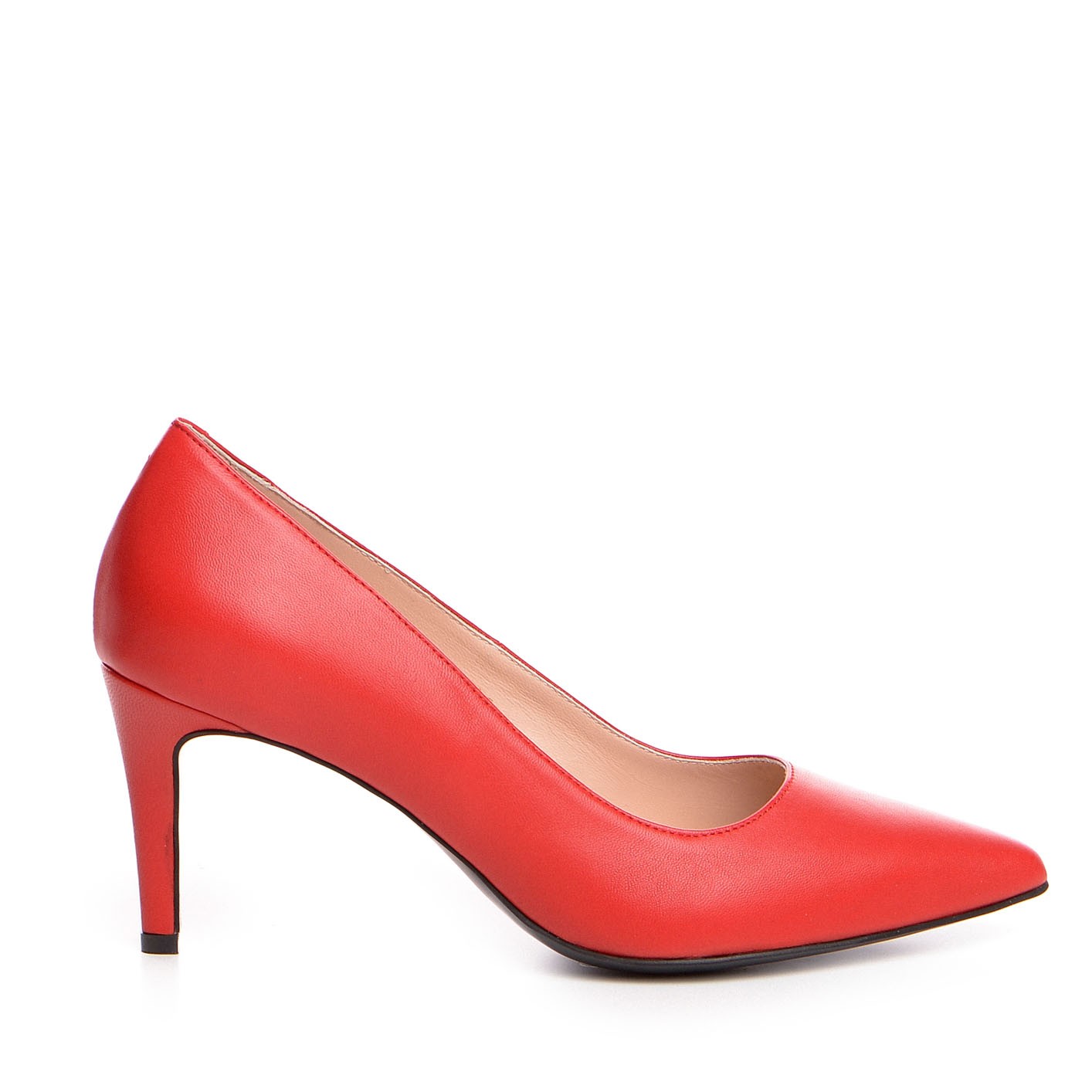 Pantofi Stiletto Guban Roșii - Piele Nappa