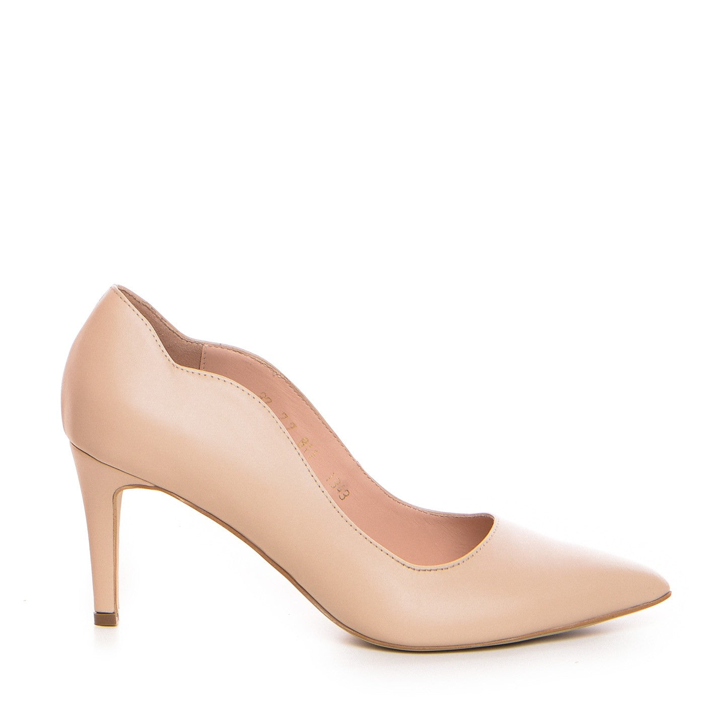 Pantofi Stiletto Guban Nude - Piele Nappa