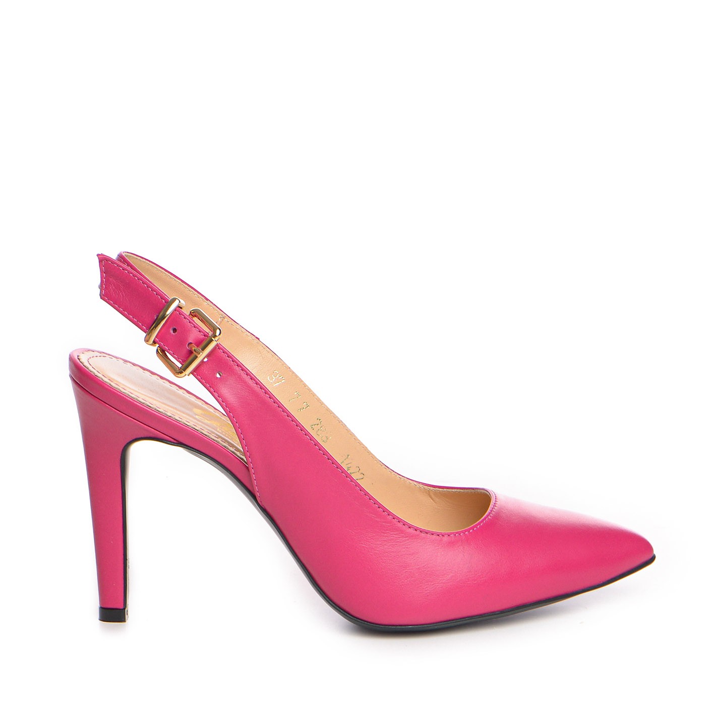 Pantofi Slingback Guban Magenta - Piele Nappa