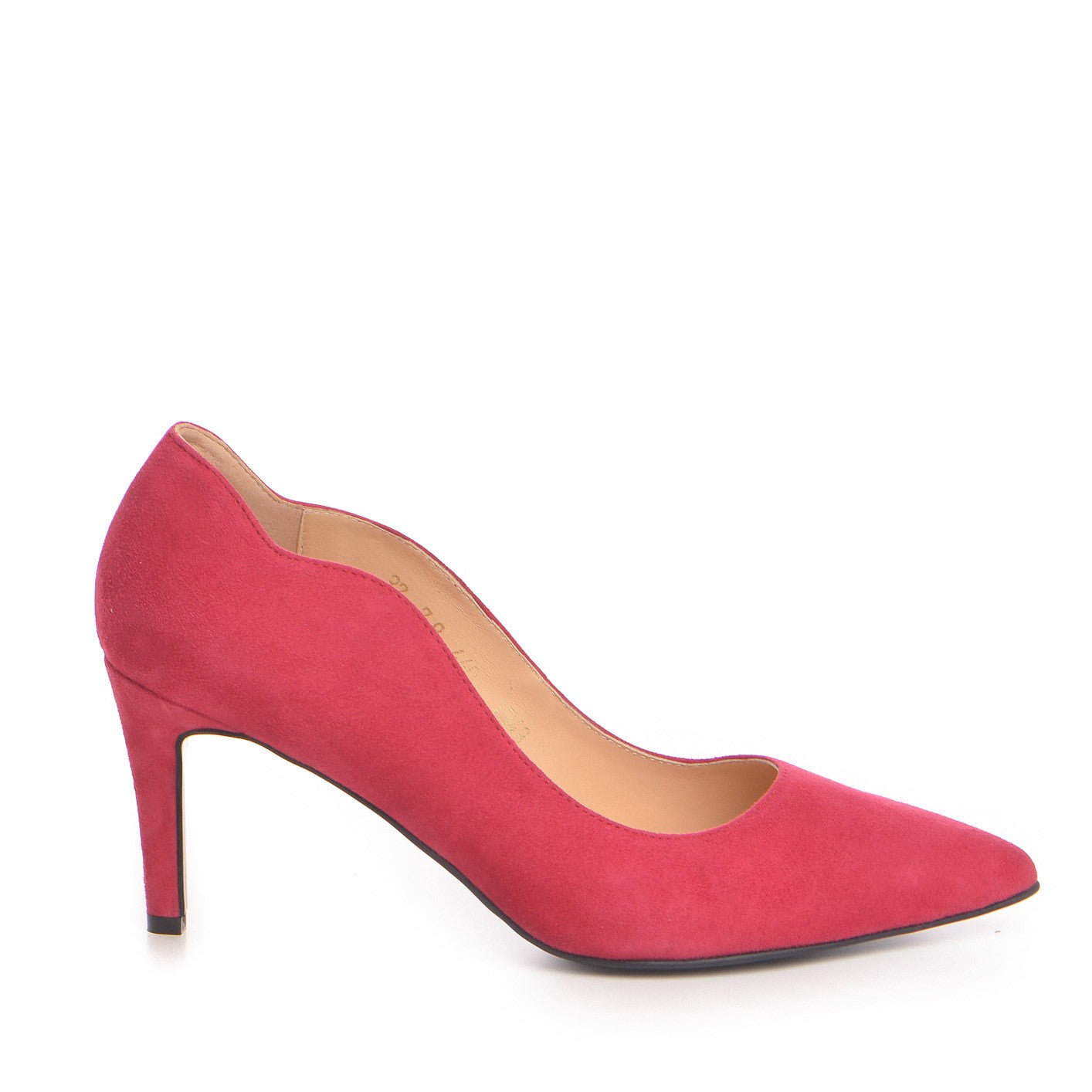 Pantofi Stiletto Guban Magenta - Piele Velur