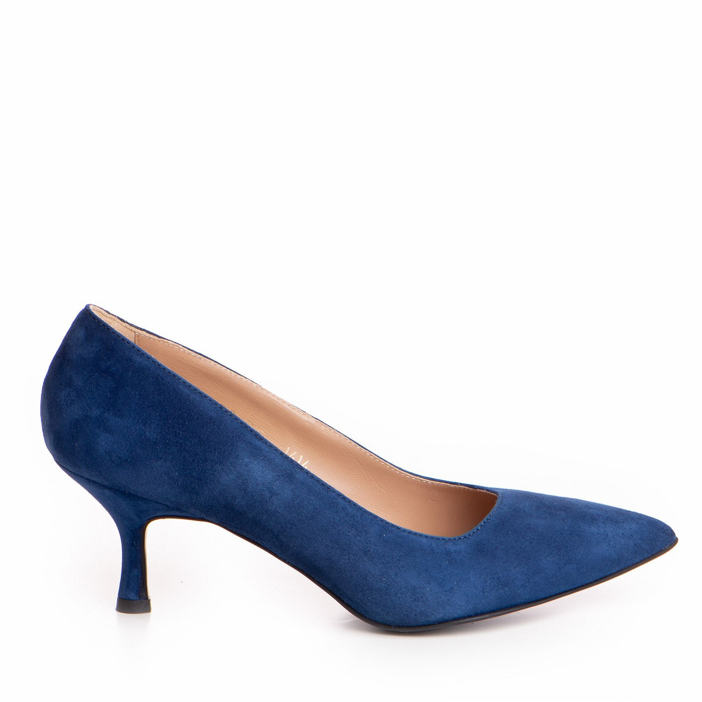 Pantofi Escarpin Guban Albastri - Piele Velur