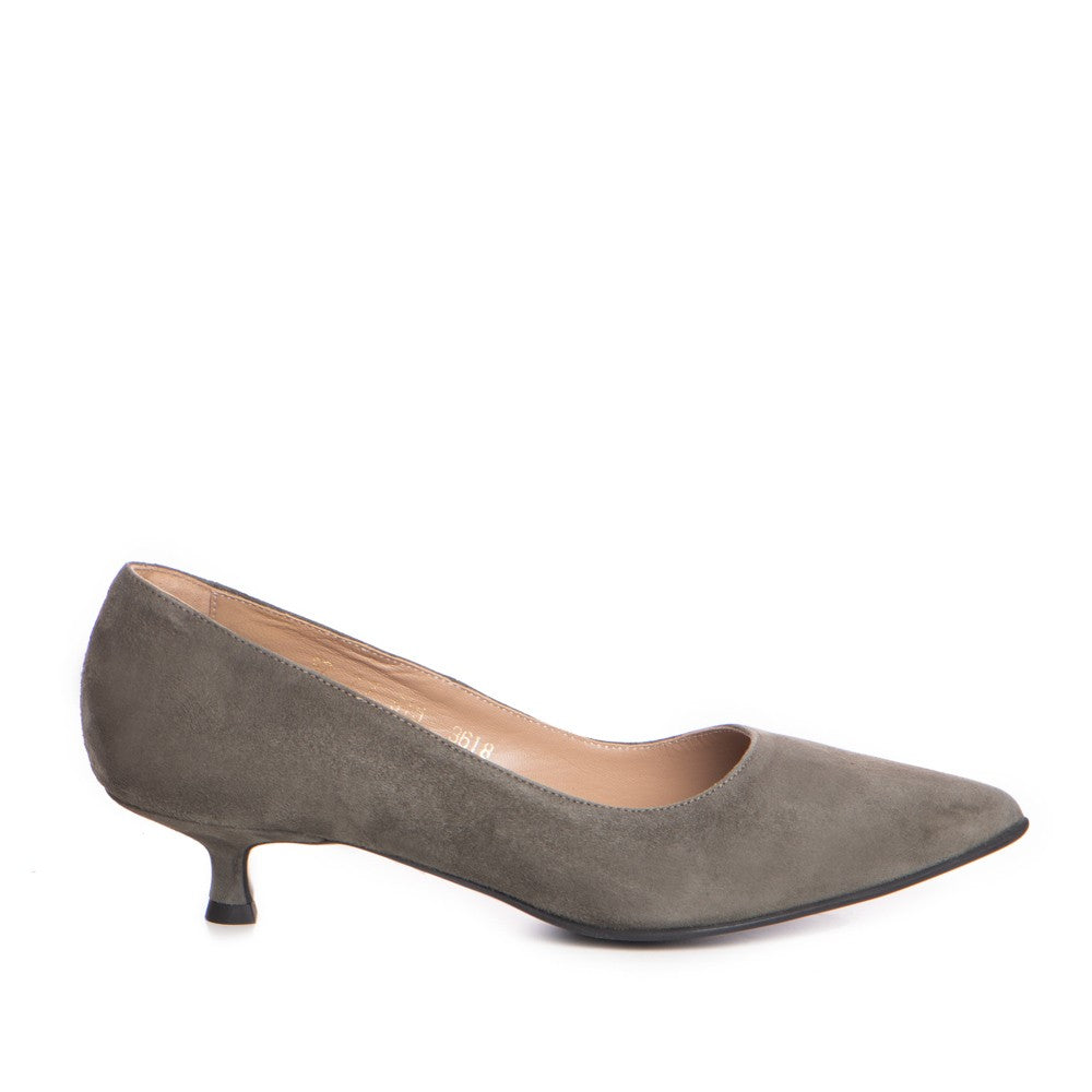 Pantofi dama Guban model 3618-piele velur gri