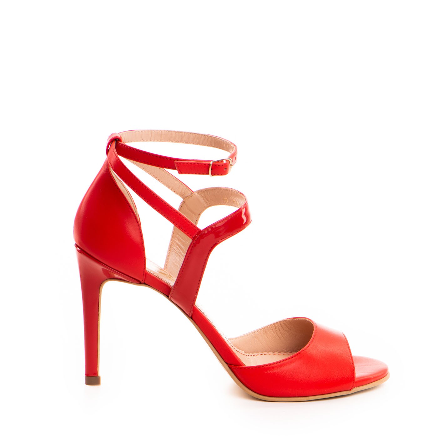 Sandale dama Guban model 1386 nappa corai/lac corai