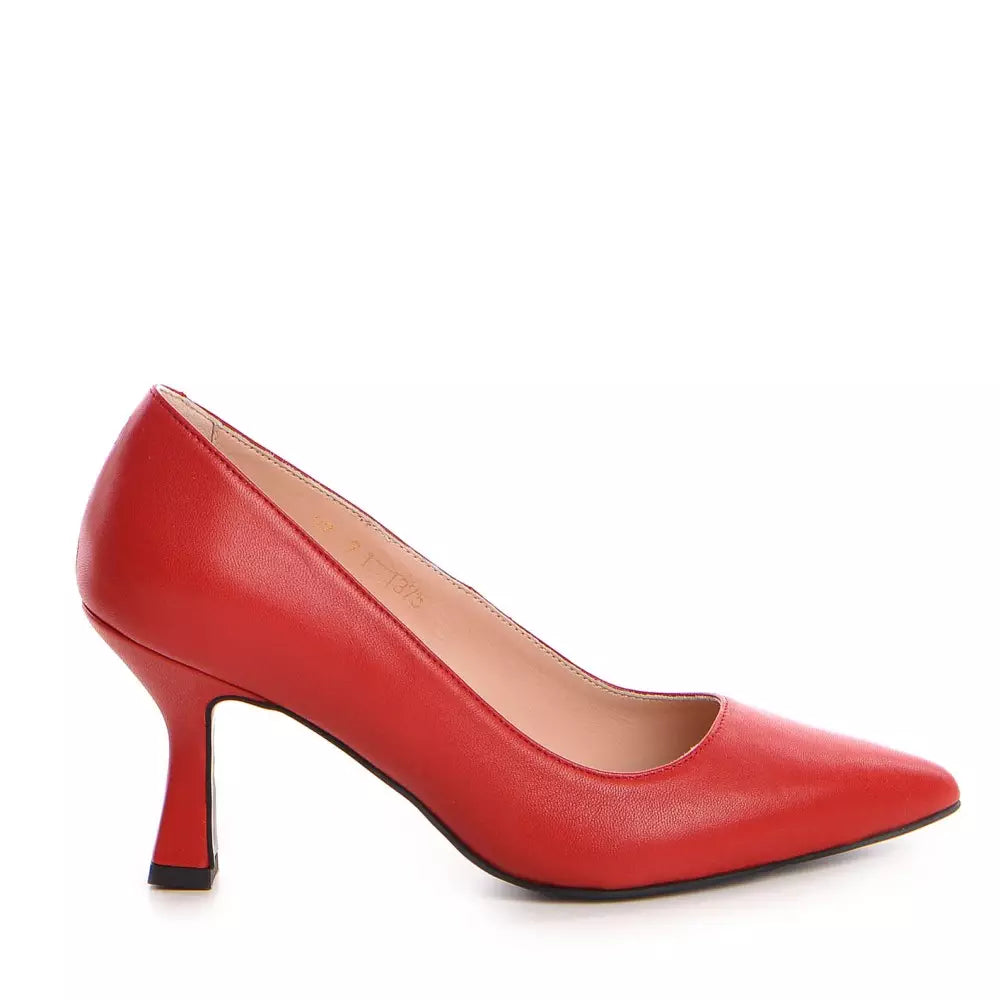 Pantofi Stiletto Guban Roșii - Piele Nappa